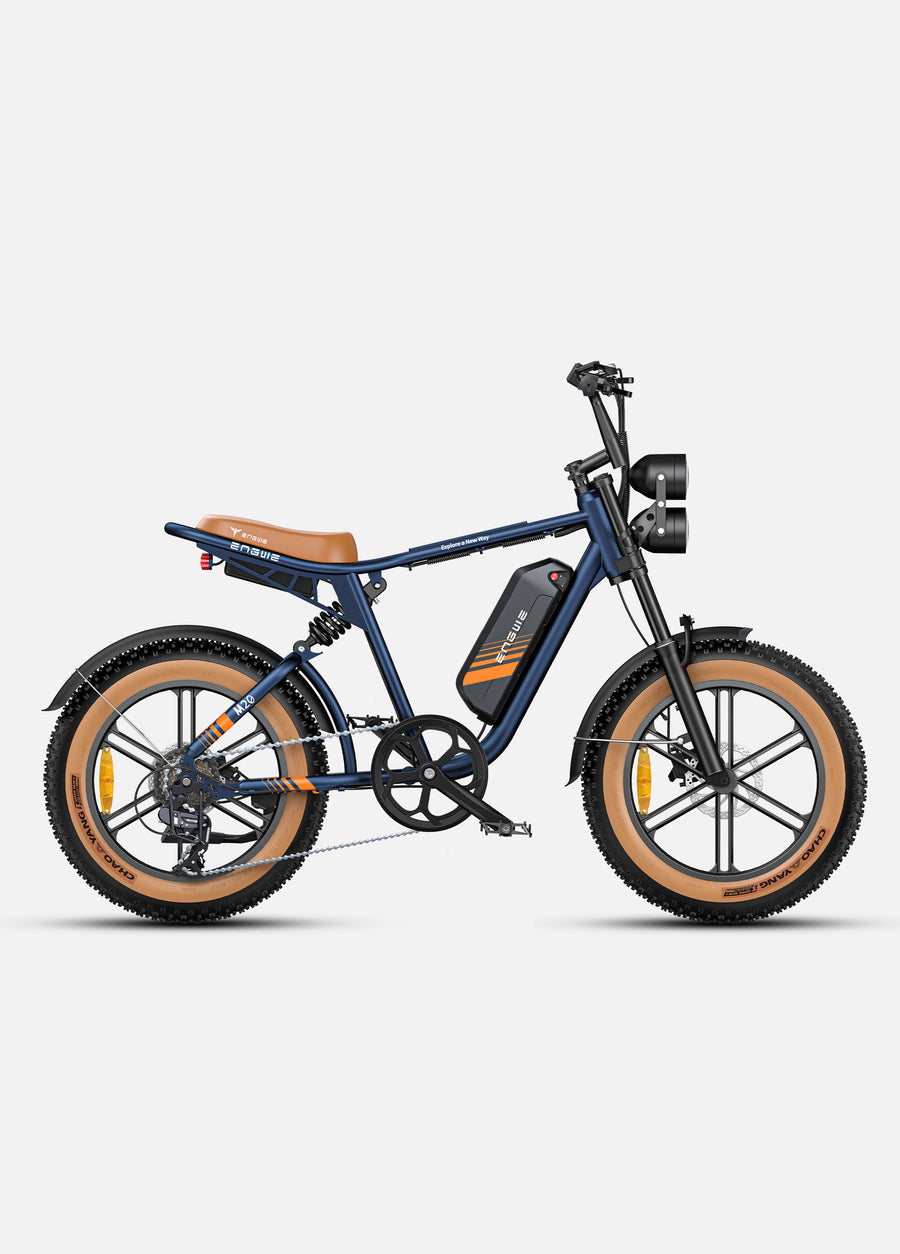 Engwe M20 2.0: Full-sus Fat Tire Moped Style E-Bike – Engwe USA Official